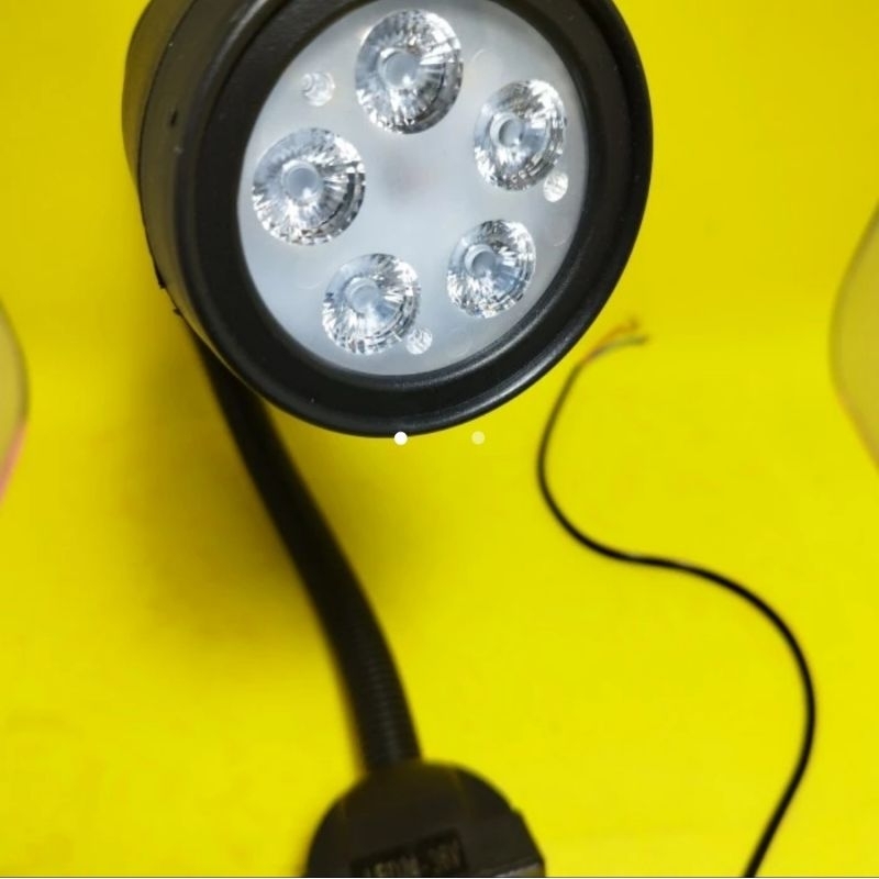 Jual Lampu Kerja Bubut 24 Volt Leher Angsa lampu Led 5 titik for mesin ...