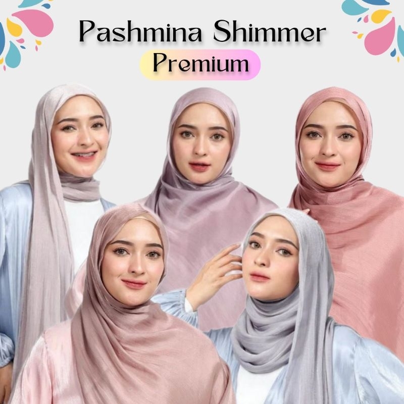 Jual Pashmina Shimmer Premium - Pashmina Arabian Shimmer Shimmer Youryu ...