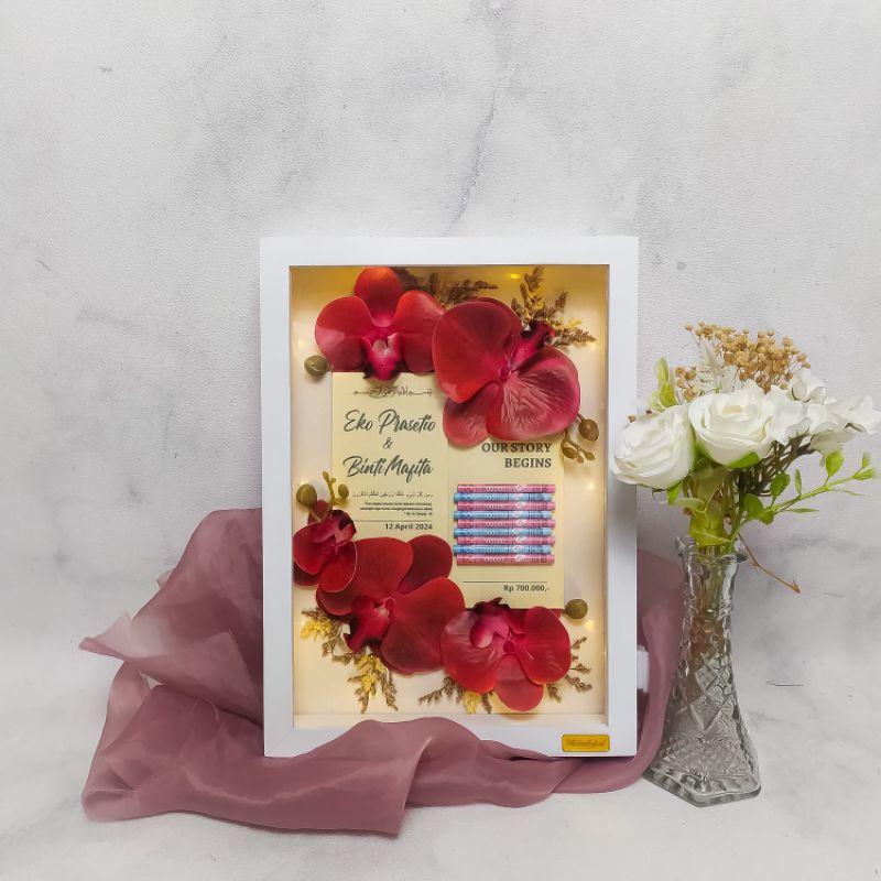 Jual MAHAR PAPER RUSTIC 24x33 / Mahar Pernikahan 3D / unik / simpel ...