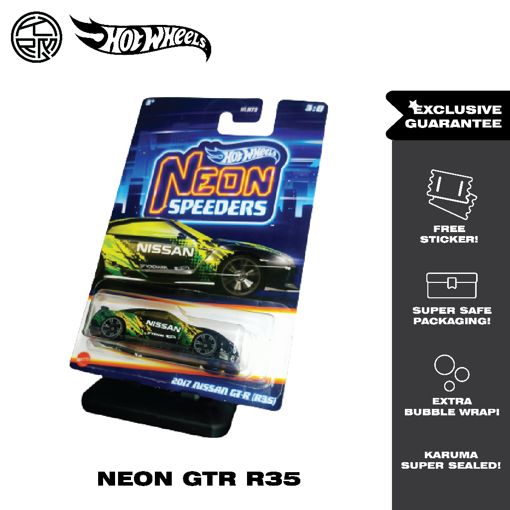Jual Hot Wheels Neon Speeders nissan gt-r r35 | Shopee Indonesia