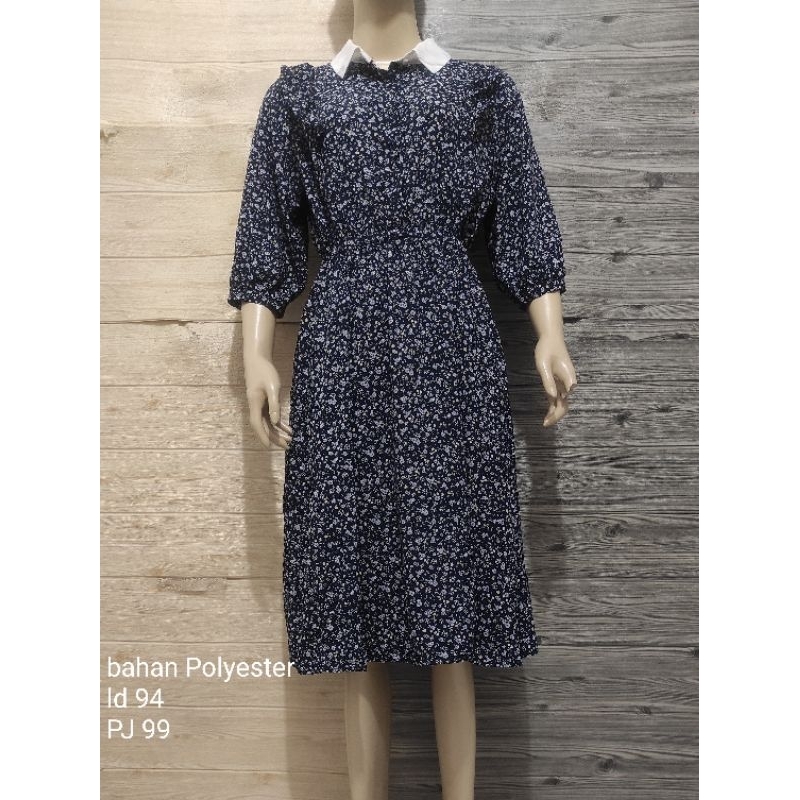 Jual Dress panjang/Dress vintage/Dress bunga bunga | Shopee Indonesia