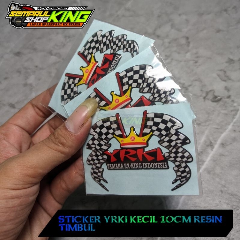 Jual Stiker emblem logo YRKI yamaha rxking kecil resin timbul 4x7cm ...