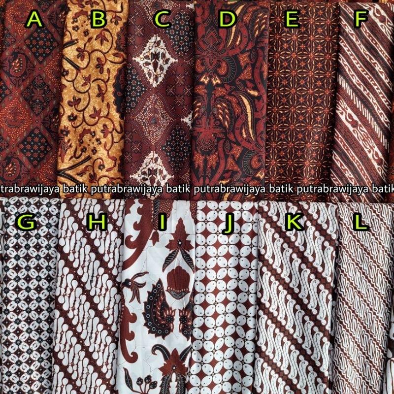 Jual Kain Batik Sogan Jarik Kebaya Coupe Set Embos Katun Primis Sogan ...