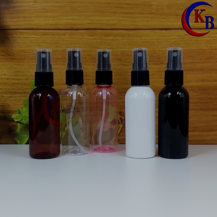 Jual BOTOL SPRAY 60 ML HITAM / BOTOL PLASTIK BR 60ML NECK 18 | Shopee ...