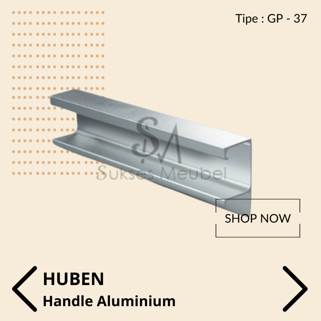 Jual HUBEN Handle 3 Meter GP 37 | Profil / Handle Aluminium HUBEN ...