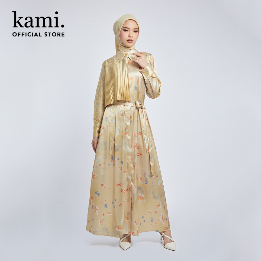 Jual Kami Gania Pleated Dress Wanita | Shopee Indonesia