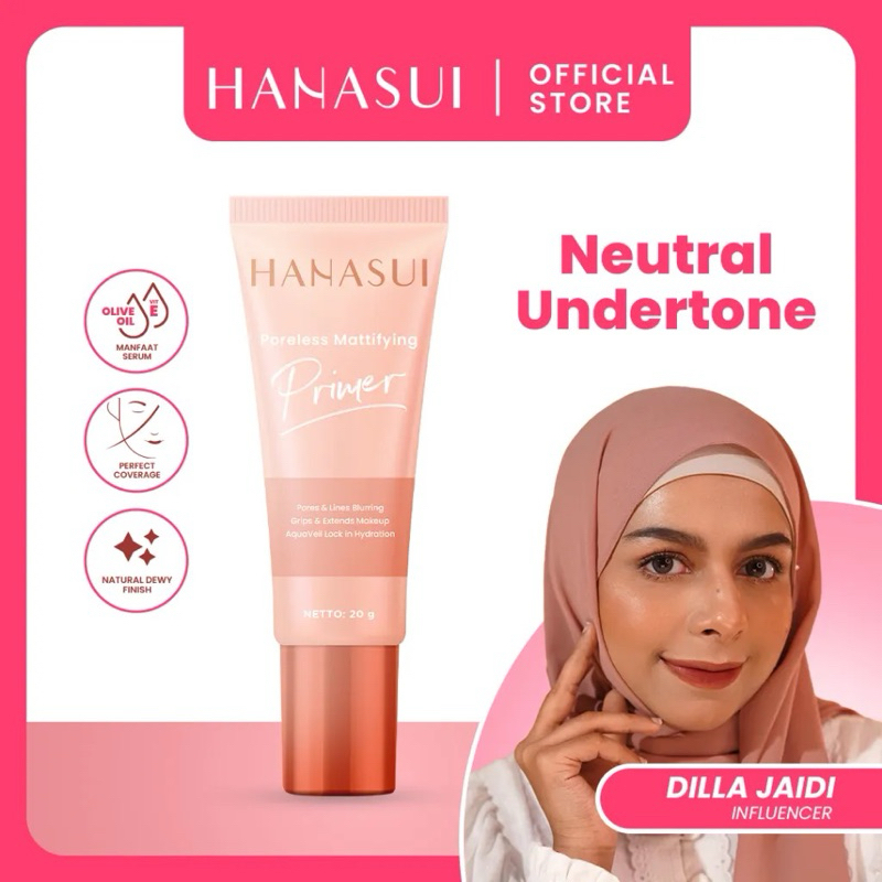 Jual Hanasui Poreless Mattifying Primer | 20 g | Shopee Indonesia