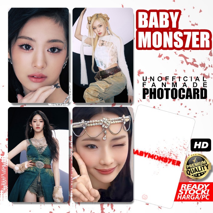 Jual Photocard BABYMONSTER 1st babymons7er Unofficial Kartu Kpop Baemon Ahyeon | Shopee Indonesia