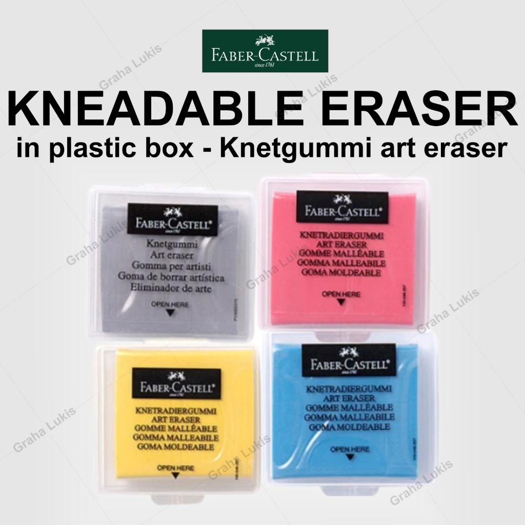 Jual Faber Castell Kneadable eraser in plastic box - Knetgummi art ...