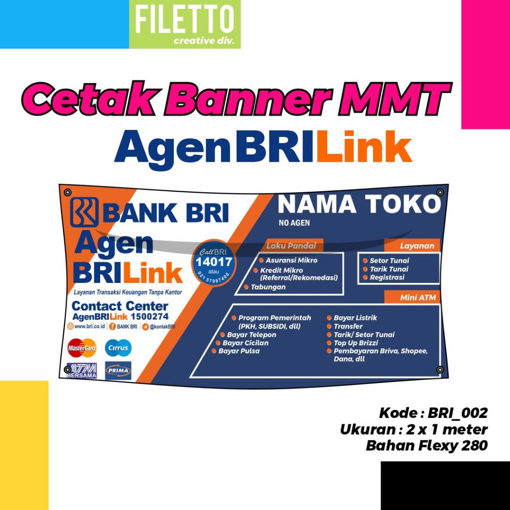 Jual Spanduk Banner MMT Agen Brilink Banner Spanduk Transfer Bank ...