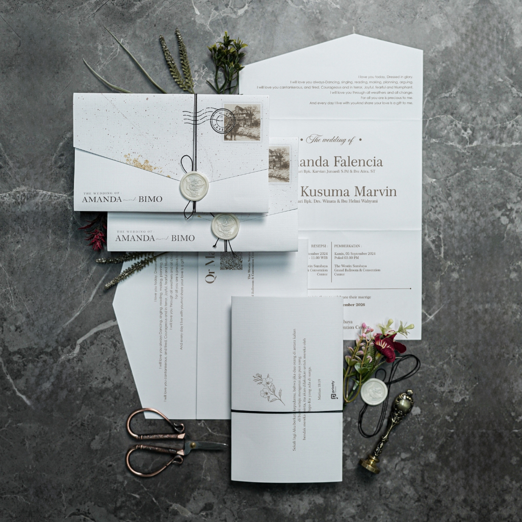 Jual undangan pernikahan aesthetic I SOFT 1 (printfy.invitation ...