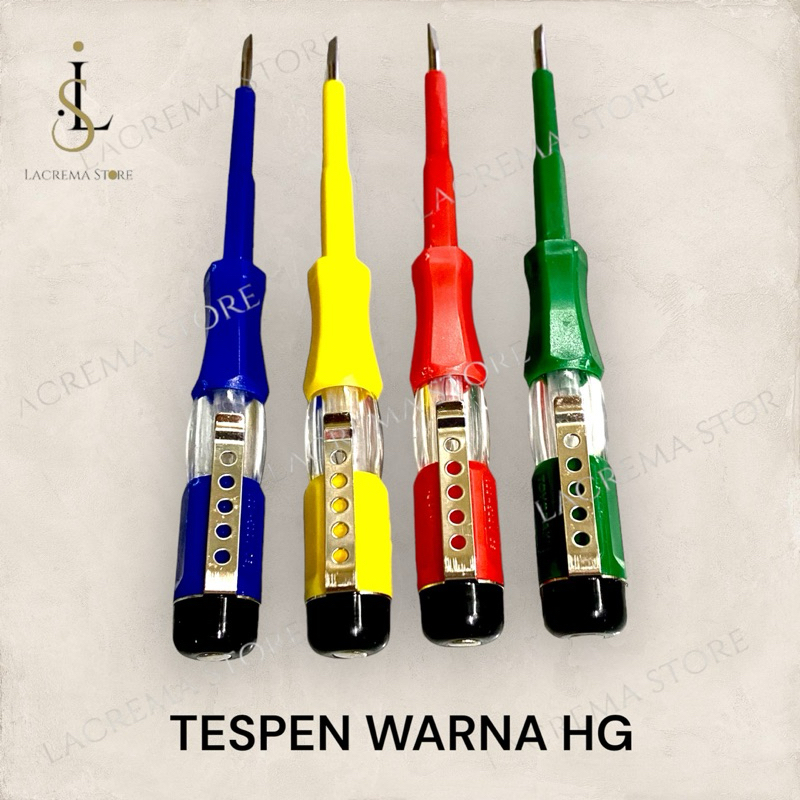 Jual TESPEN LISTRIK WARNA WARNI OBENG TESPEN | Shopee Indonesia