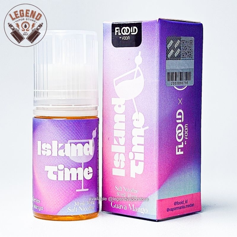 Jual SALT NIC - LIQUID FOOM ISLAND TIME Guava Mango 30ML 30MG AUTHENTIC ...