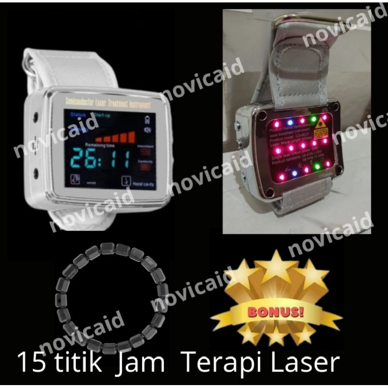 Jual jam tangan laser kesehatan 15 titik akupuntur | Shopee Indonesia