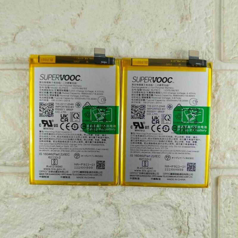 Jual BATERAI OPPO A78 5G CPH2483 BLP923 ORIGINAL/BATRE/BATTERY/BATERAY ...