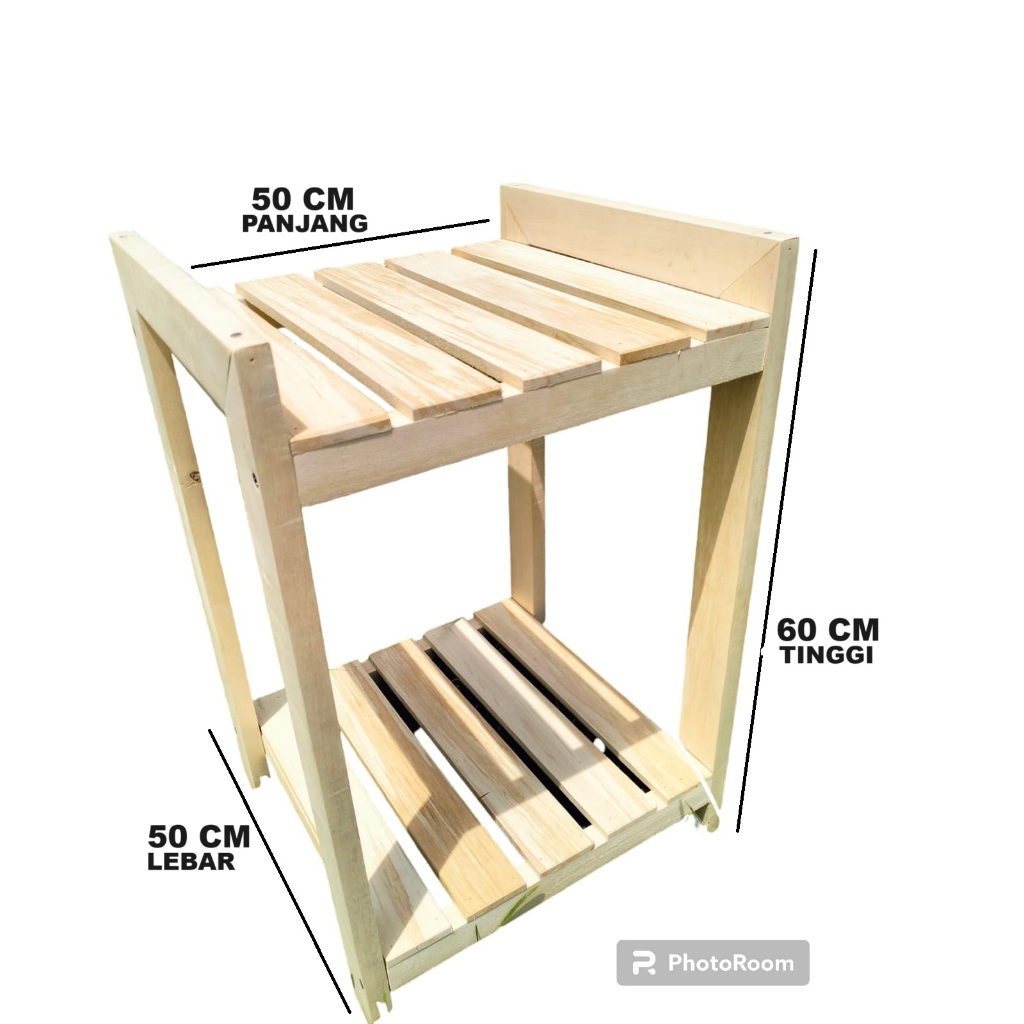 Jual Rak Kulkas Mini Bar Rak Meja Kayu Kulkas 50x50x60 | Shopee Indonesia