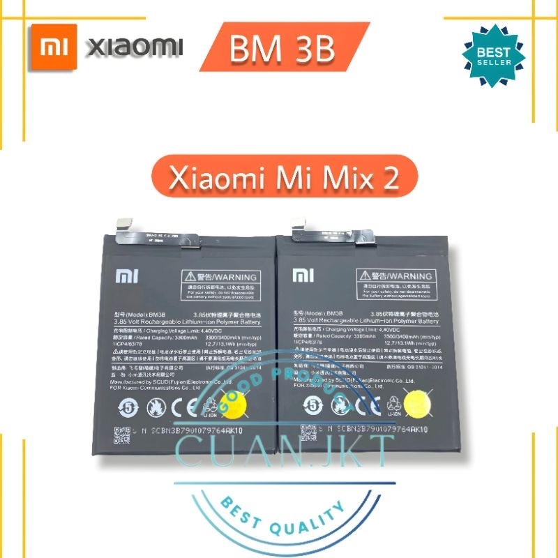 Jual Baterai Battery Batre Xiaomi Mi Mix 2 BM3B Original | Shopee Indonesia
