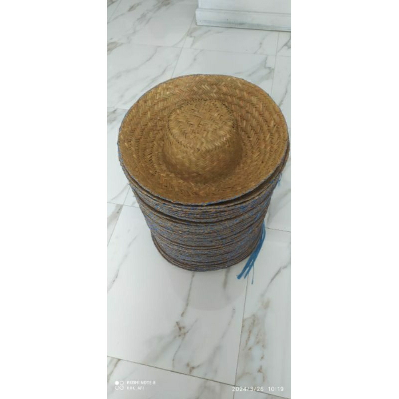 Jual topi caping Capil anyam jerami pandan duri petani nelayan organik ...