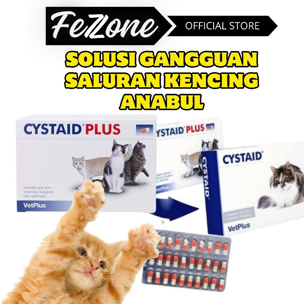 Jual Cystaid Plus Obat Infeksi Saluran Kemih Kucing Obat FLUTD Obat ...