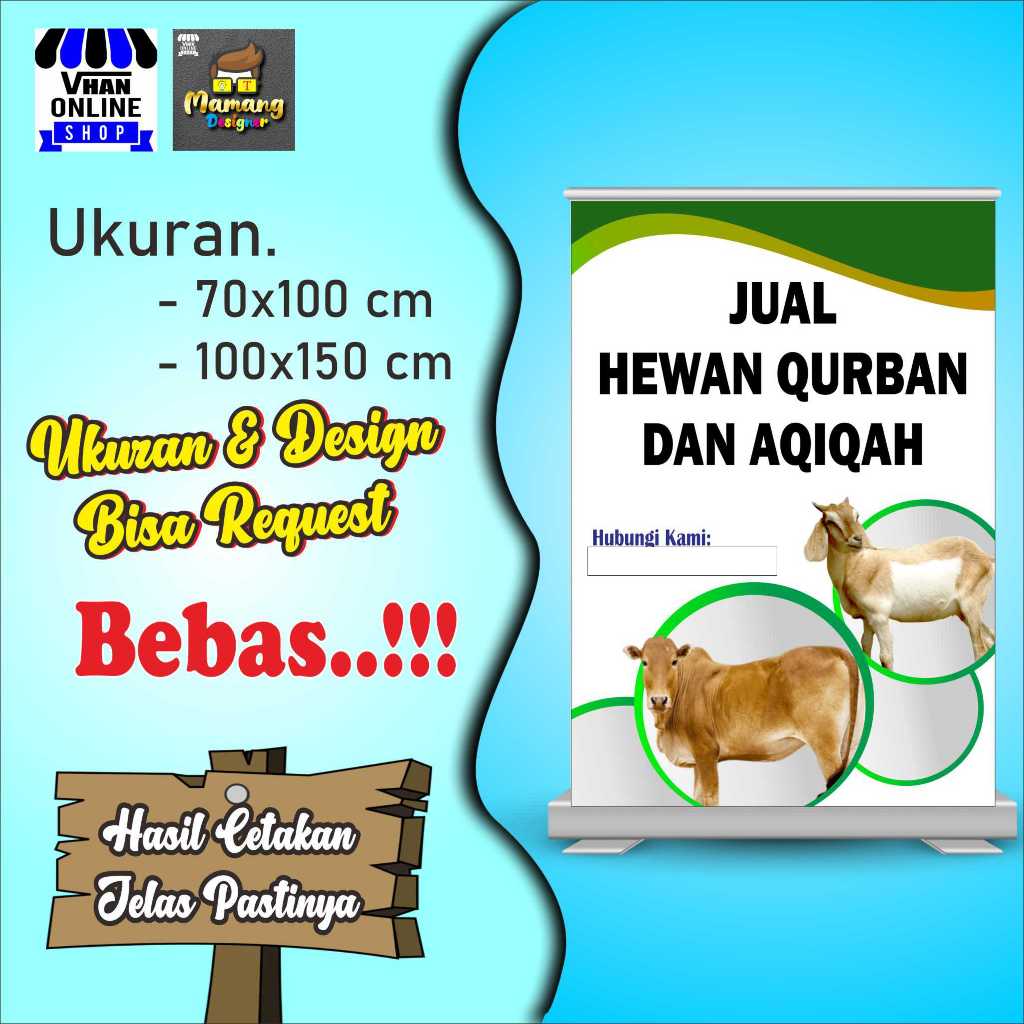 Jual Spanduk, Banner, Mmt Jual Hewan Kurban dan Aqiqah, Kuat Bagus ...