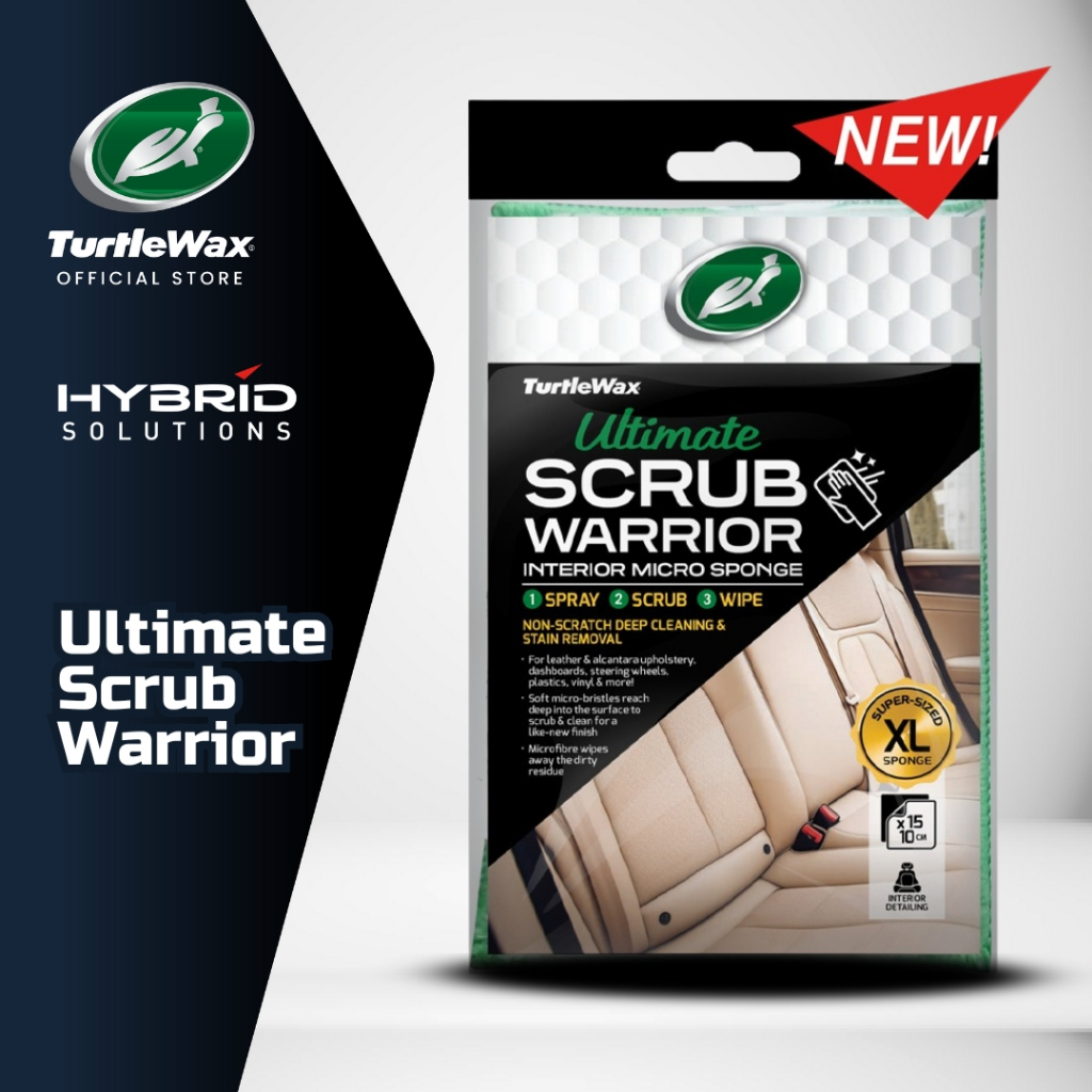 Jual Turtle Wax - Ultimate Scrub Warrior Interior Micro Sponge Kain Lap ...
