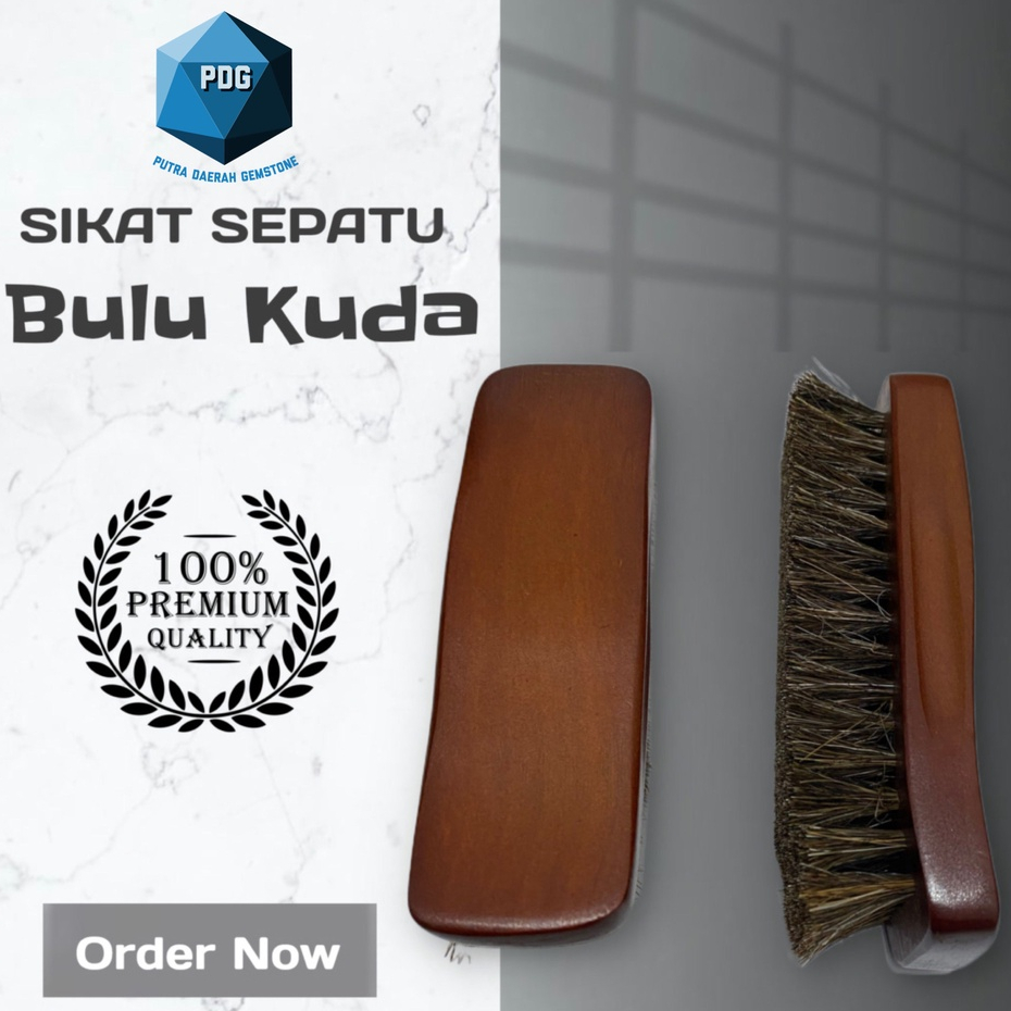 Jual SIKAT SEPATU BULU KUDA Premium Shoe Brush Horse Hair Sikat Semir ...