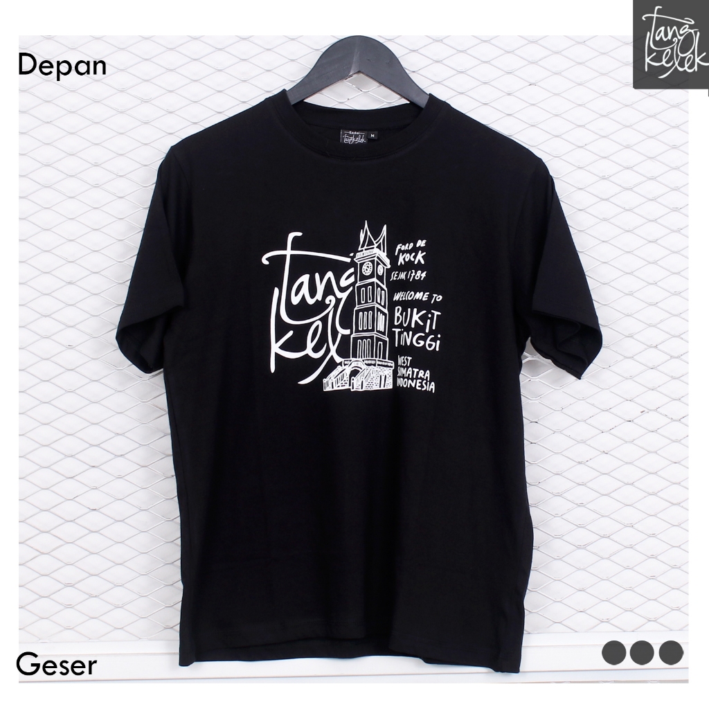 Jual Tangkelek Baju Kaos Tangkelek Jam Gadang Warna Hitam | Shopee ...