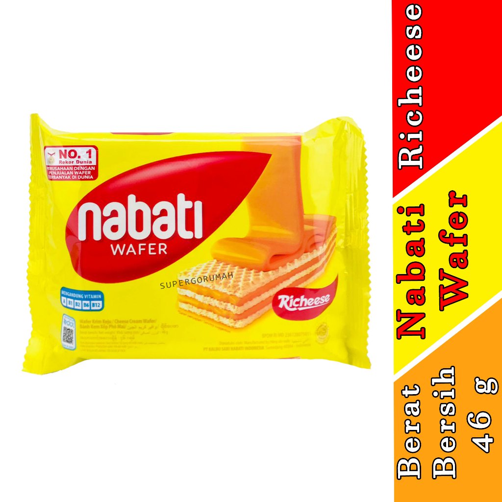 Jual Wafer Lapis Rasa Keju - Nabati Wafer - Wafer Richeese - 43gr ...