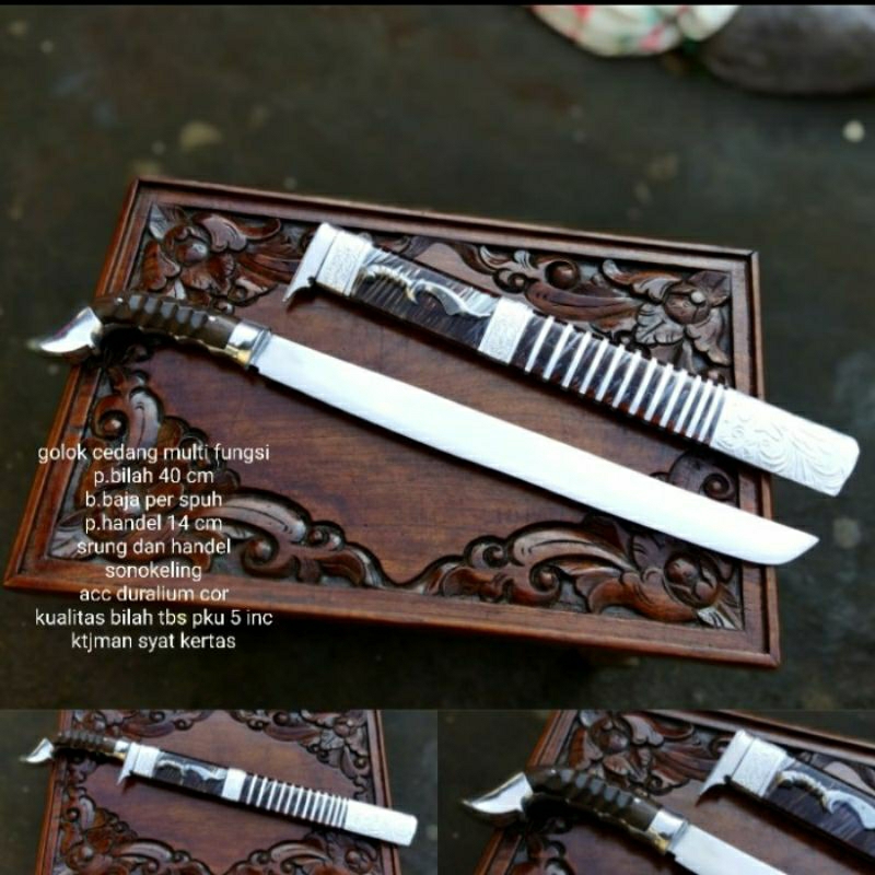 Jual Golteb tipe cedang handle kayu sonokling fulltank | Shopee Indonesia