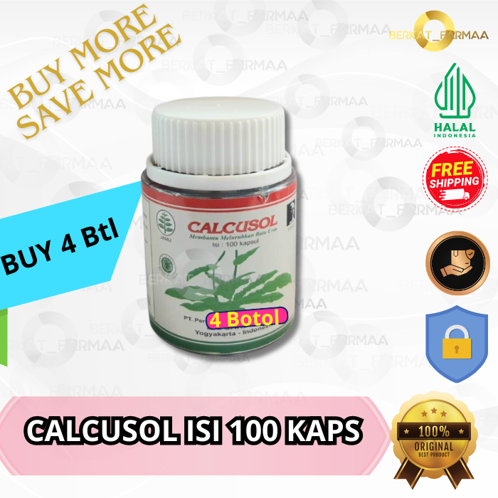 Jual Calcusol Kapsul Peluruh Batu Ginjal 30 50 100 Tablet | Shopee Indonesia
