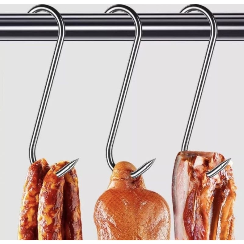 Jual hook s stainless gantungan daging / kaitan daging panggang ...