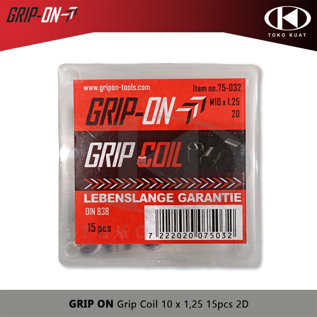 Jual Grip Coil M10 x 1.25 15pcs 2D GRIP ON Recoil Drat Repair - 75-032 ...