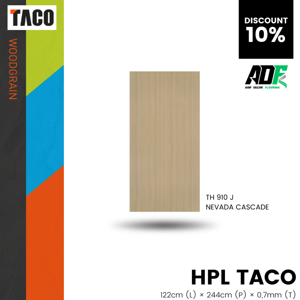 Jual HPL TACO WOODGRAIN Type TH 910 J Pelapis Kayu Furniture Lemari ...