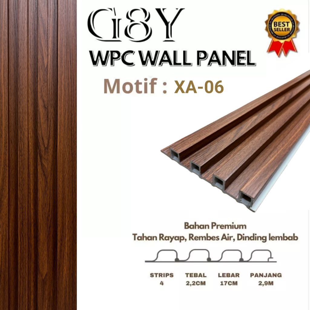 Jual Wpc panel (PREMIUM) 1meter/kisi-kisi/Wallpanel/Wpc murah | Shopee ...