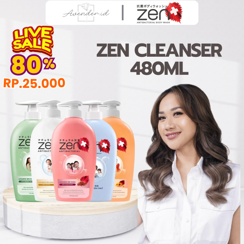 Jual (GET 1 GIFT) Zen Body Cleanser 480ML Pump | Sabun Mandi | Shopee Indonesia