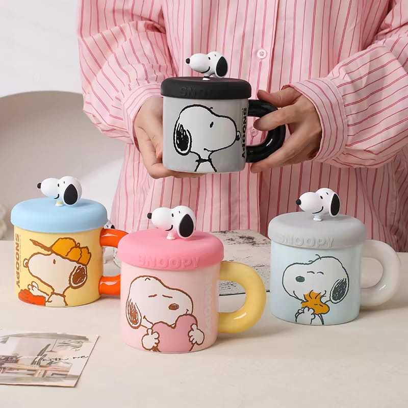 Jual Mug Snoopy Colourful | Gelas Snoopy Premium | Mug Keramik Snoopy ...