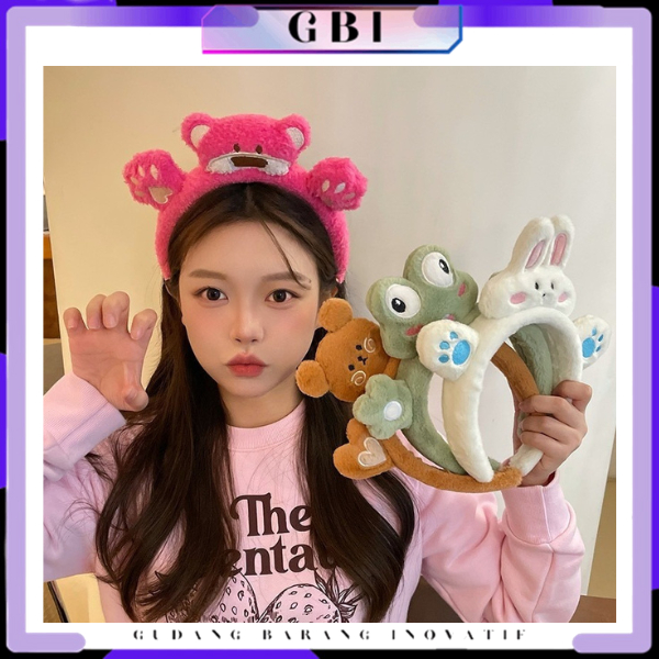 Jual GBI Headband Empuk Hair Band Gaya Korean Bando Paws Bandana Fluffy ...