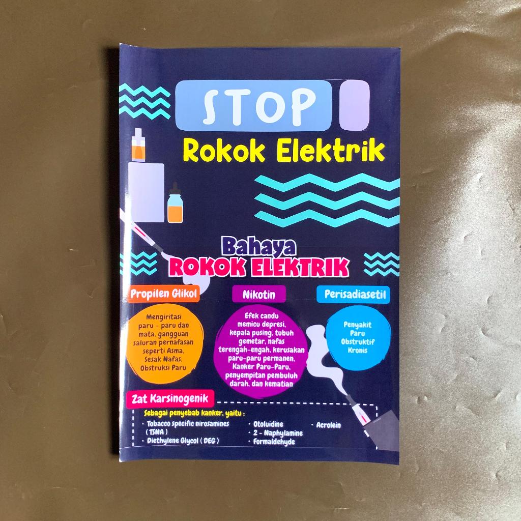 Jual Poster Stop Rokok Elektrik | Bahaya Rokok Elektrik | Poster ...