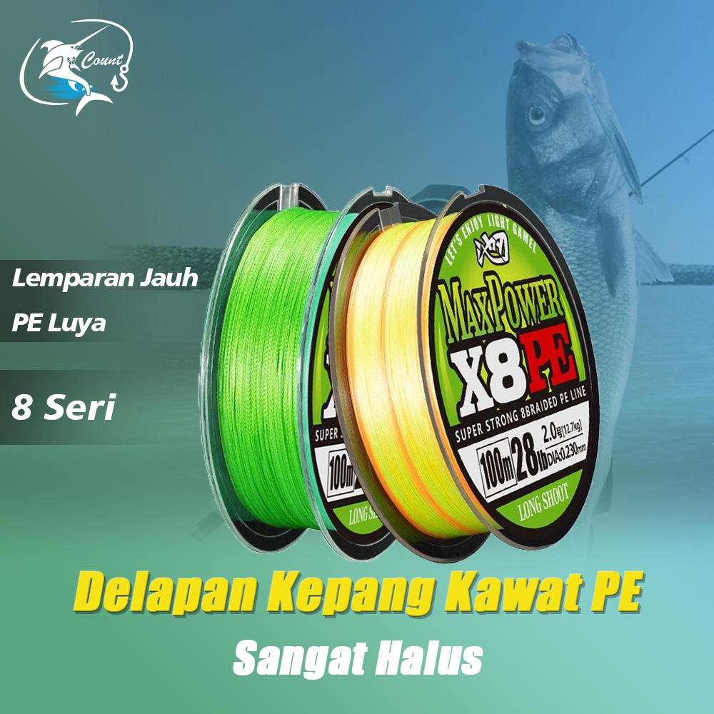 Jual PE X8 100M Senar Pancing / Tak Terlihat Pancing Tahan Lama Garis Utama / Fishing Line ...