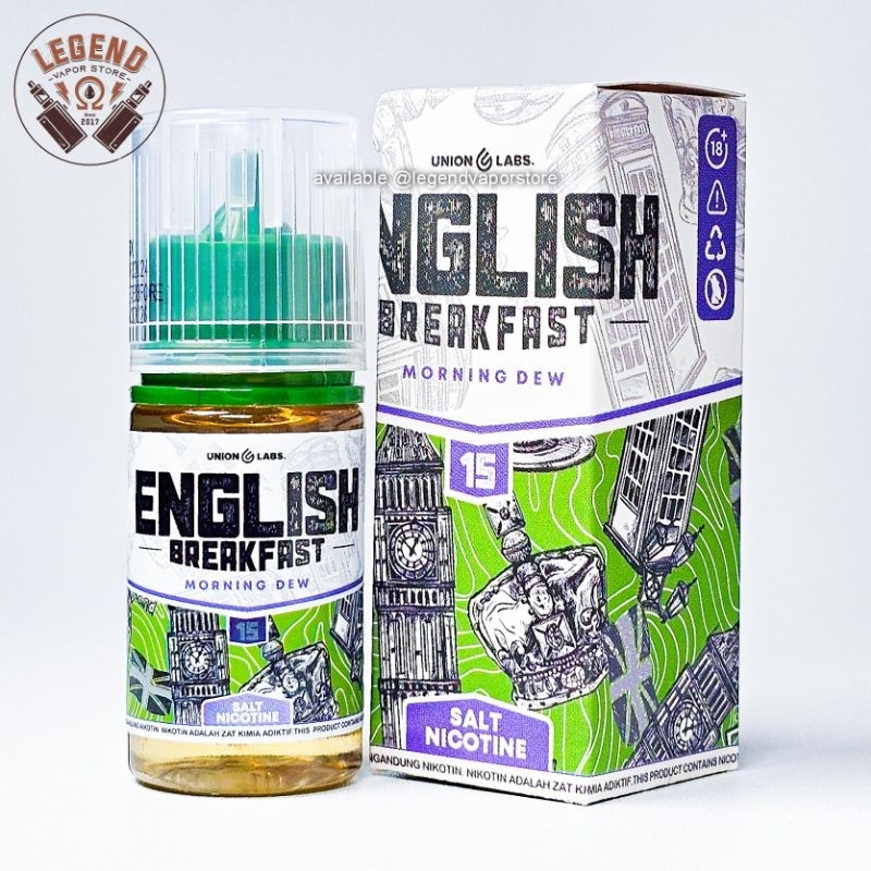 Jual SALT NIC - LIQUID ENGLISH BREAKFAST Morning Dew 30ML 15MG 35MG ...