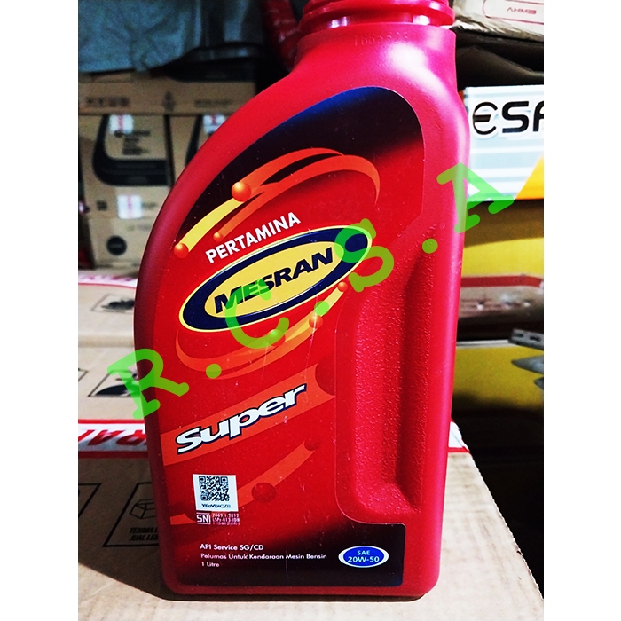 Jual OLI MESRAN SUPER 1 LITER ORIGINAL | Shopee Indonesia