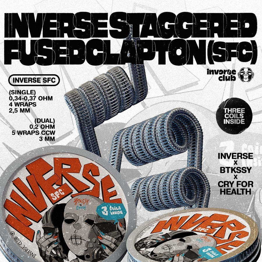 Jual Coil Inverse SFC 3 Coils Inside Single AIO and Dual RDA / Coil ...