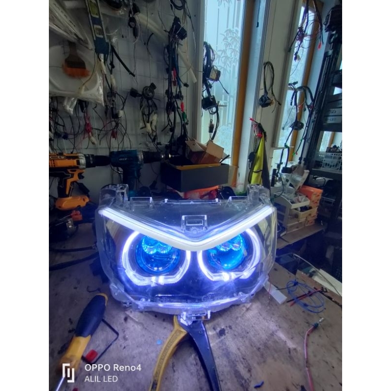 Jual HEAD LAMP NMAX NEW PNP BILED UX-2 ALIS DE RGB LEVELING | Shopee ...