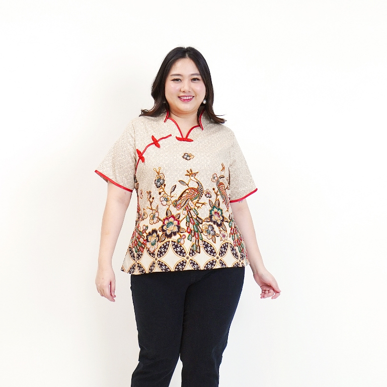 Jual Atasan Cheongsam Bigsize Wanita Batik Jumbo 331 (LIMITED EDITION ...