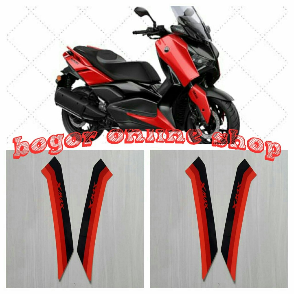 Jual STIKER STRIPING BODY MOTOR YAMAHA XMAX CONNECTED 250 2024 MERAH ...