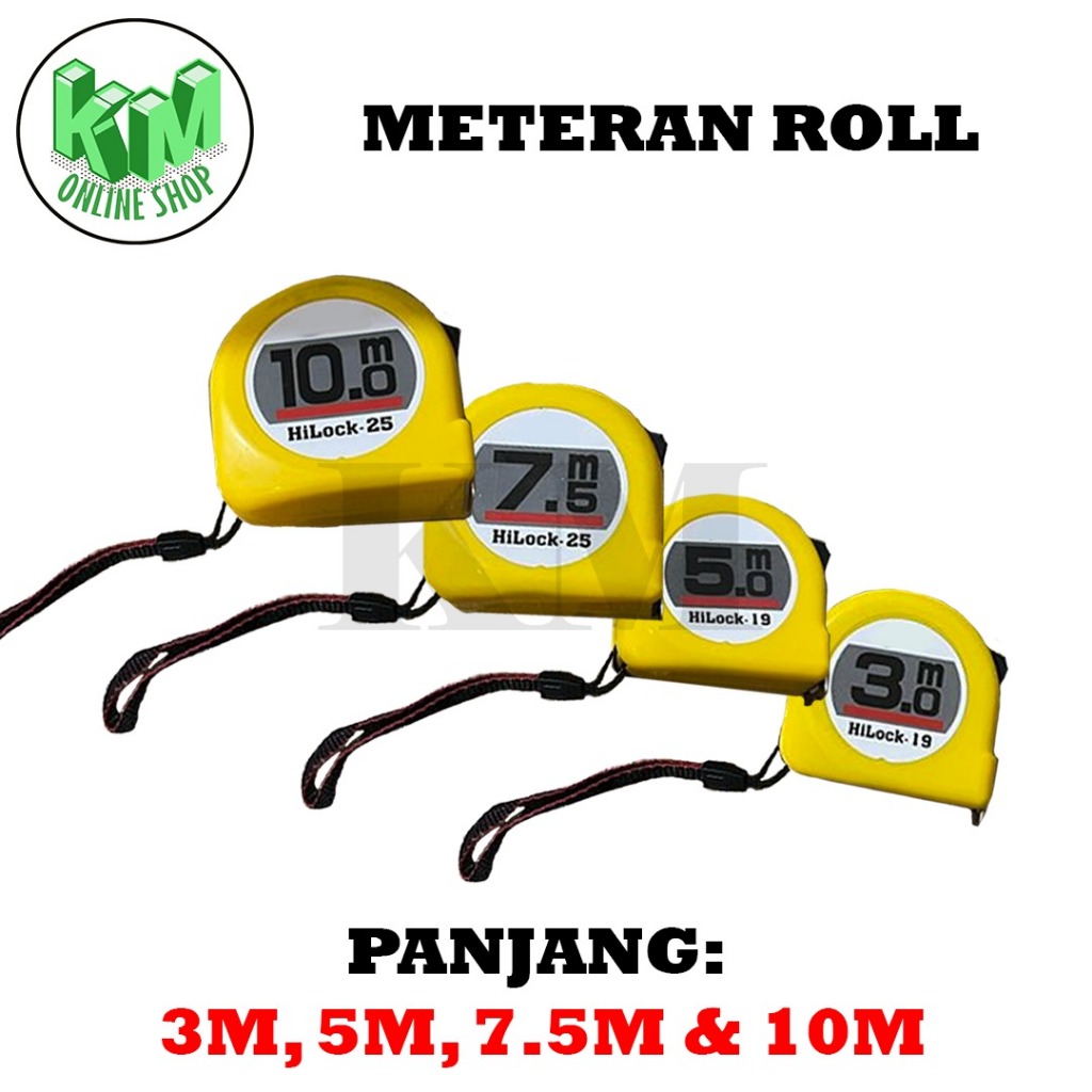 Jual Meteran Roll Tancap Meteran Bangunan Roll Meteran 3M 5M 7.5M 10M | Shopee Indonesia
