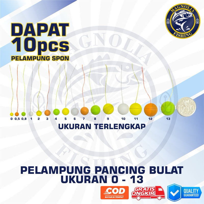 Jual Pelampung Kambangan Kumbul Pancing Spon Bulat Benang Tali | Shopee ...