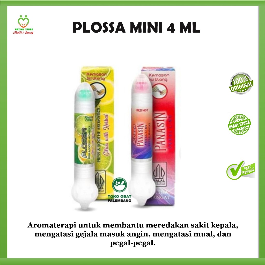 Jual PLOSSA MINI Presh & Sooth Aromatic Red dan green hot 5ml MEREDAKAN ...