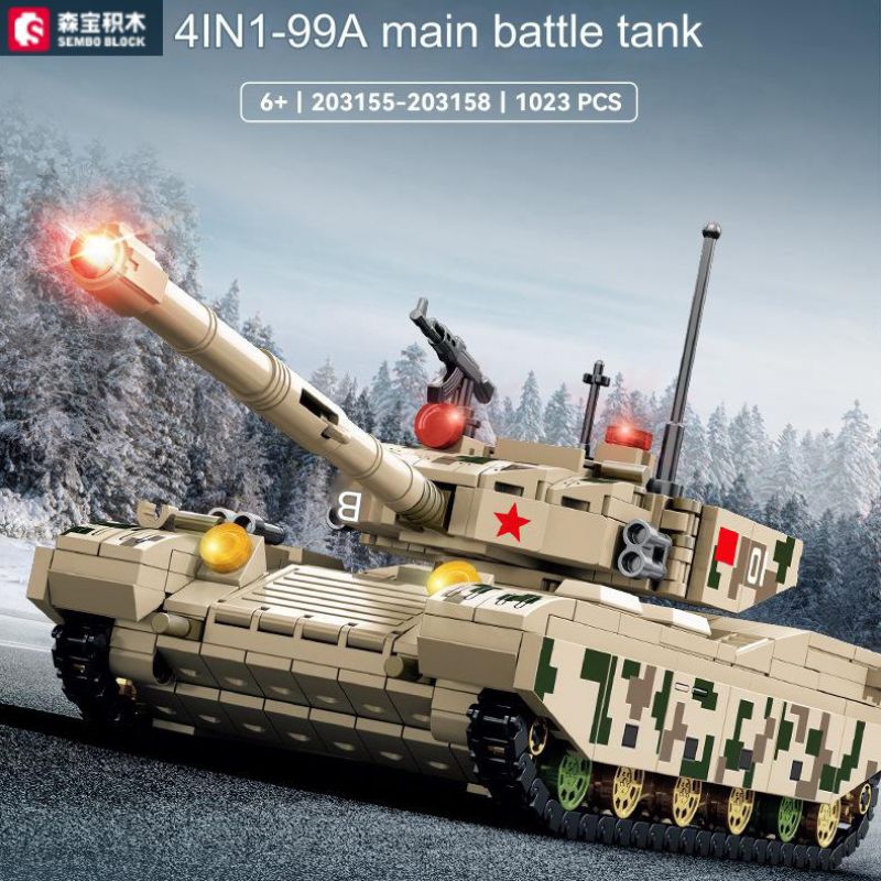 Jual SEMBO Block 4in1 Type 99A Main Battle Tank | Shopee Indonesia