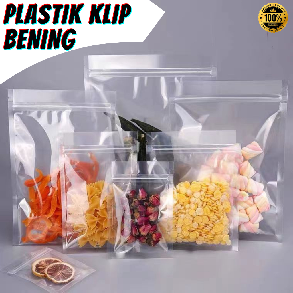 Jual Plastik Klip Bening | Ziplock Flat Transparant | Platik Klip PP ...